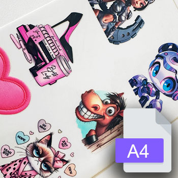 Order your UV Transfer Stickers in a variety of sizes - Tiger Prints UK